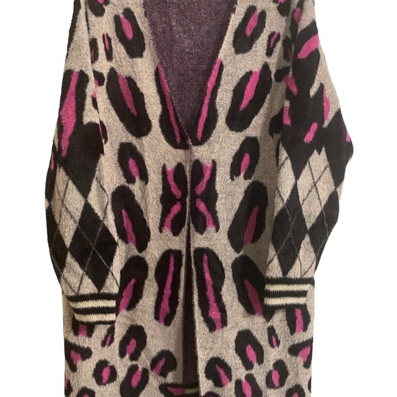 Vilagallo | Sweaters | Vilagallo Sally Mixed Print Cardiganl | Poshmark